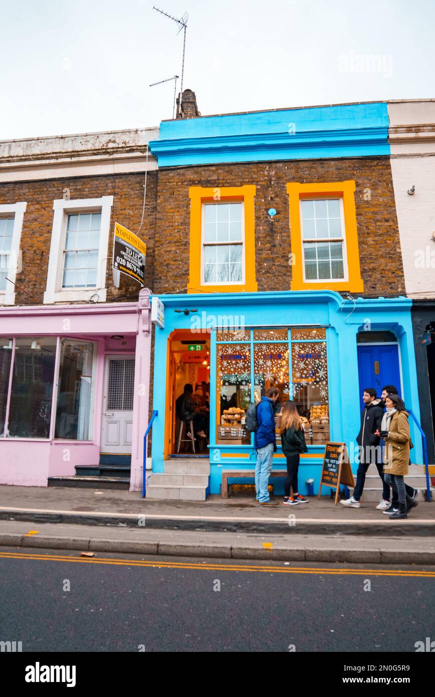 Notting Hill London, Colourful houses of Notting Hill in London Stock ...