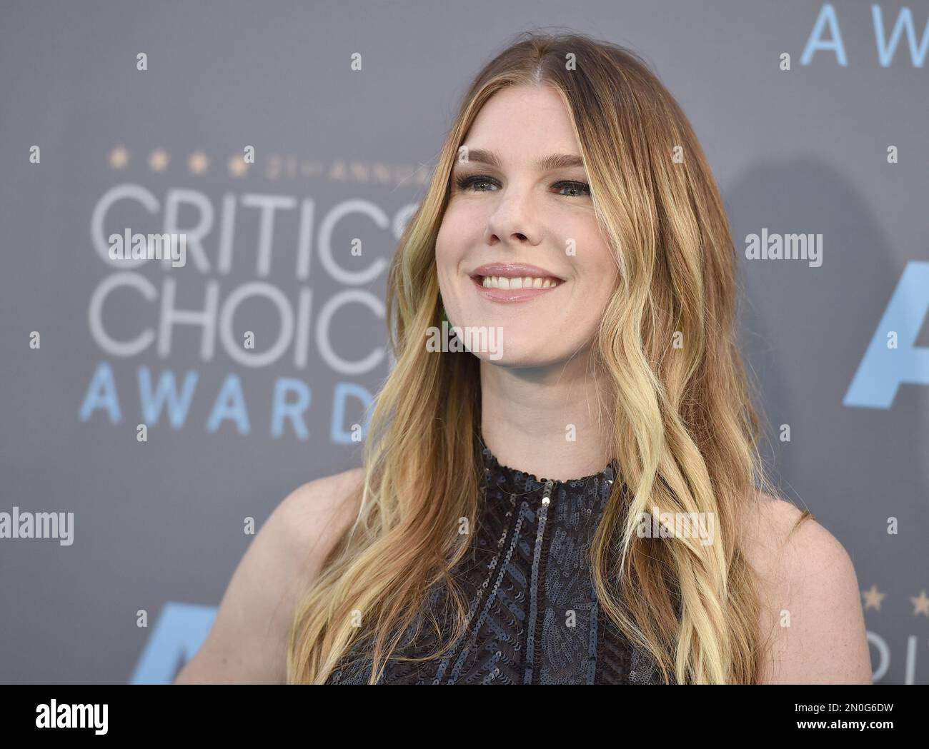 Lily Rabe arrives at the 21st annual Critics' Choice Awards at the ...