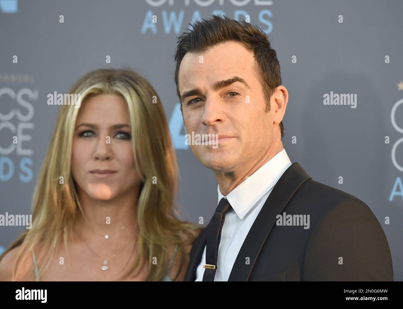 Jennifer Aniston, left, and Justin Theroux arrive at the 21st annual ...