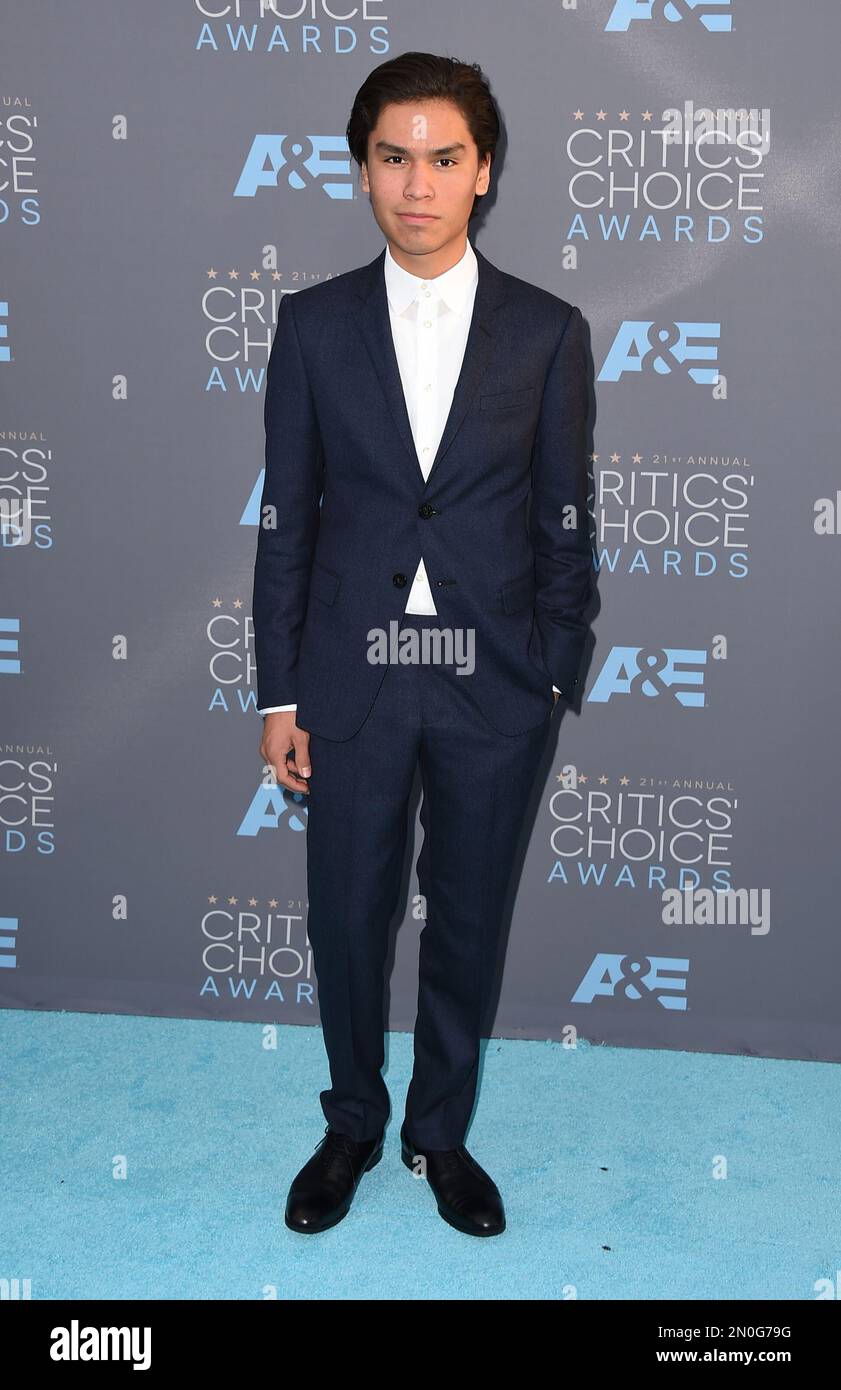 Forrest Goodluck arrives at the 21st annual Critics' Choice Awards at ...
