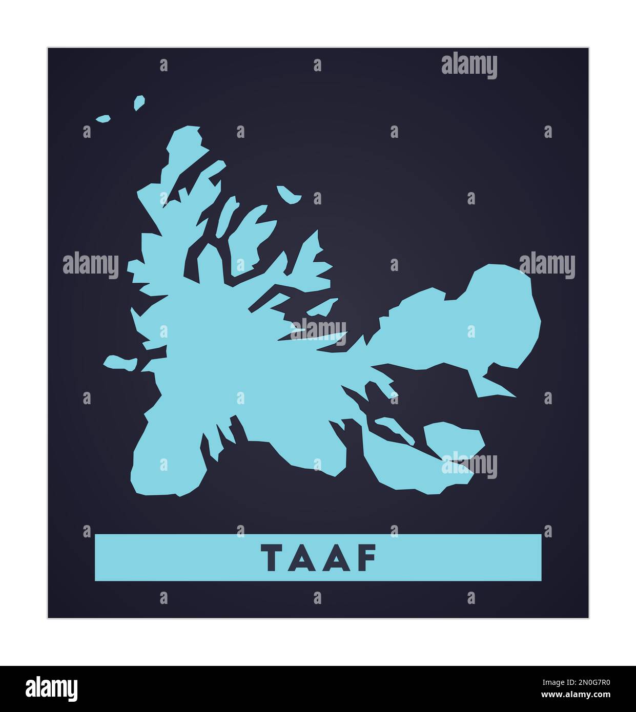 Country taaf map Cut Out Stock Images & Pictures - Alamy