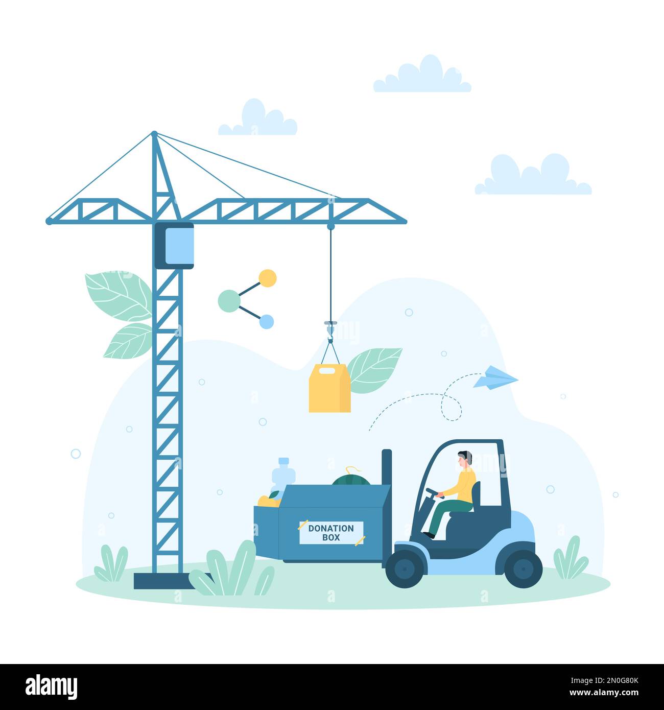 Delivering help Stock Vector Images - Alamy