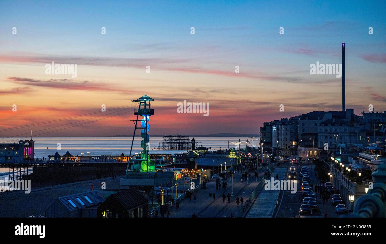 Picturesque ride along coast sunset hi-res stock photography and images ...