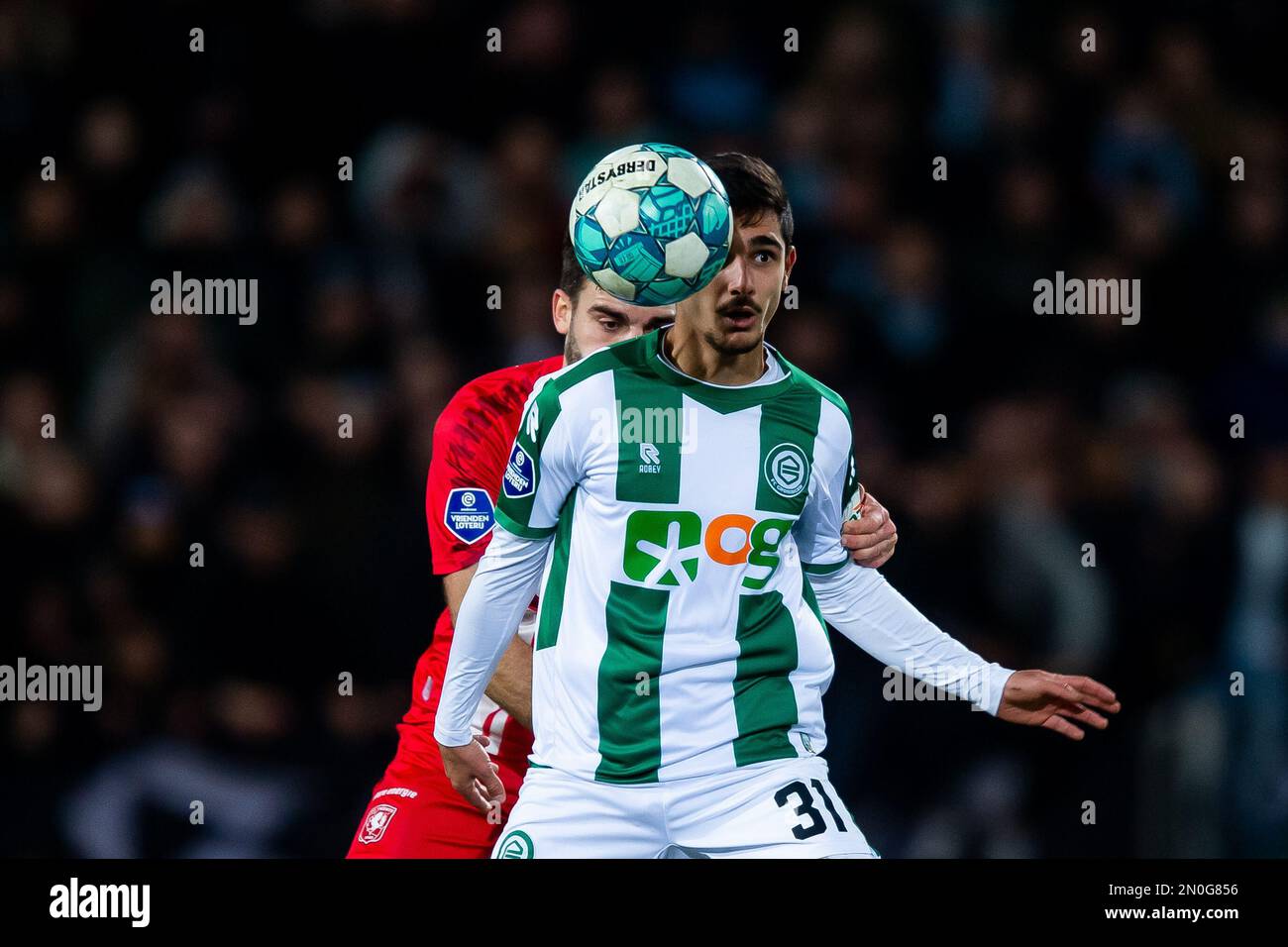 GRONINGEN - (lr) Aimar Sher of FC Groningen, Robin Propper of FC Twente ...