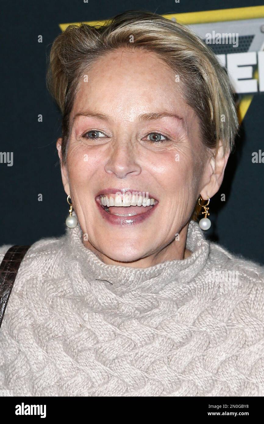 Sharon Stone attends the MONSTER JAM Event held at Angel Stadium on ...