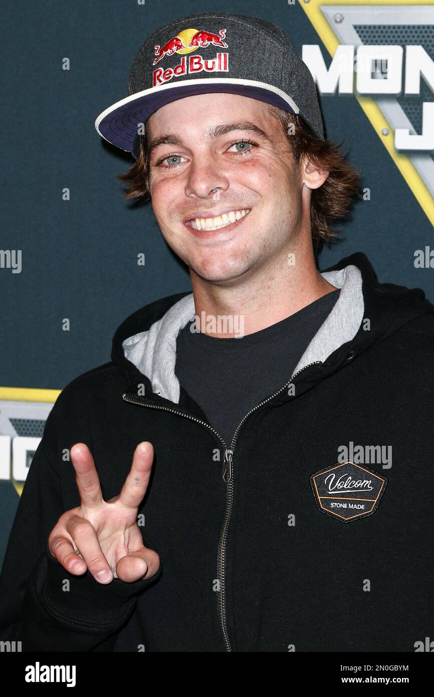 Ryan Sheckler attends the MONSTER JAM Event held at Angel Stadium on ...
