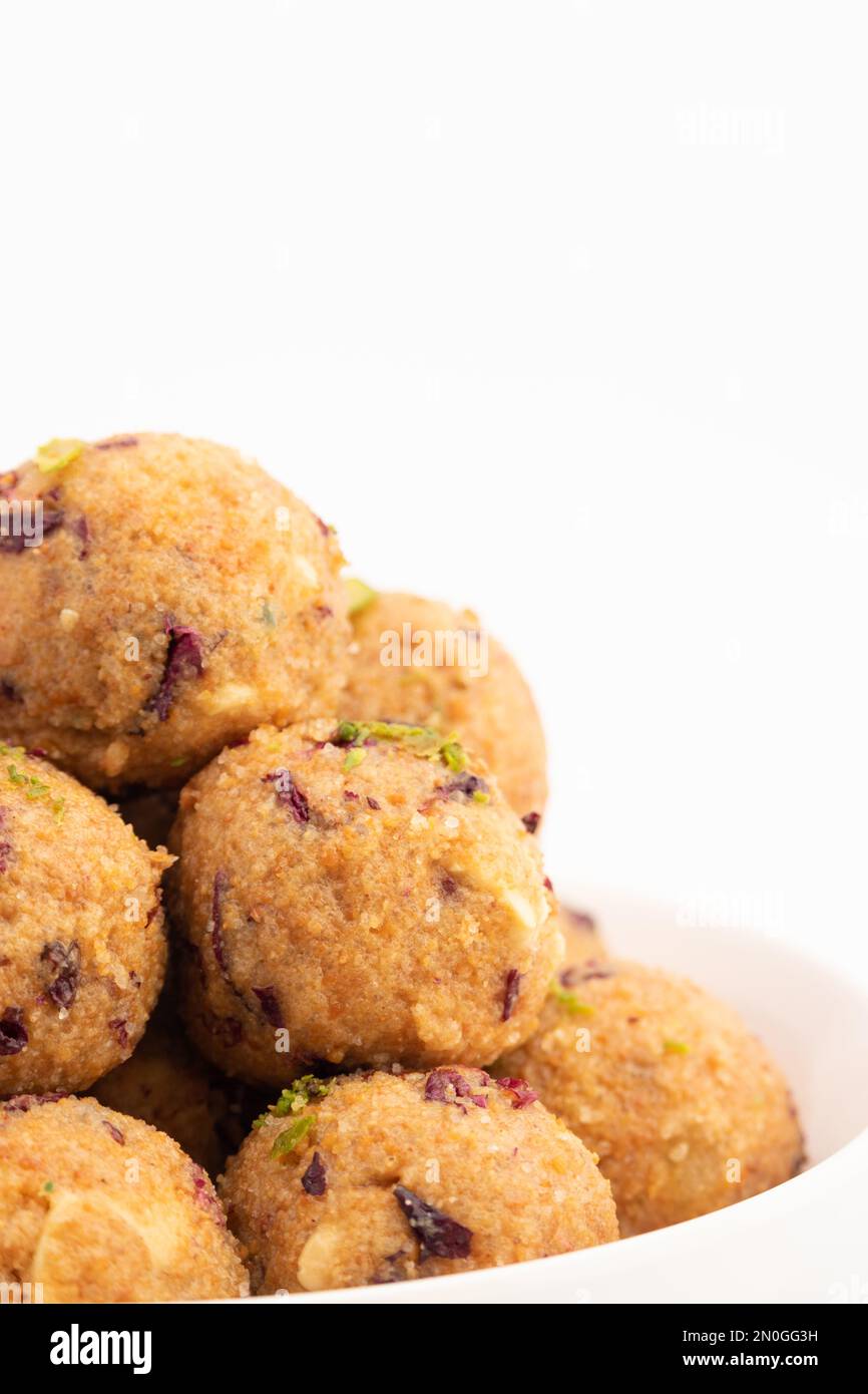 Indian Mithai Gulab Churma Ke Laddu Or Choorma Ke Ladoo Is Made Of ...