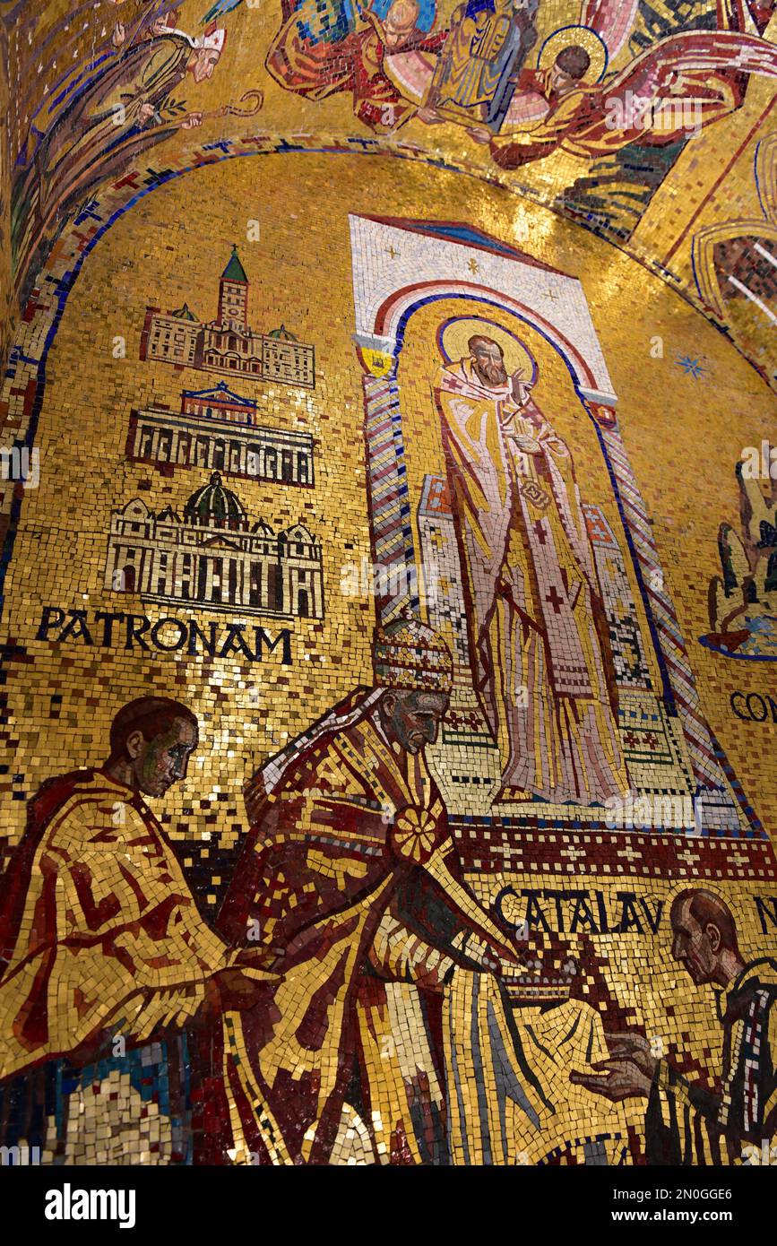 Golden mosaics surround the 'Throne Room', where one of the most famous ...