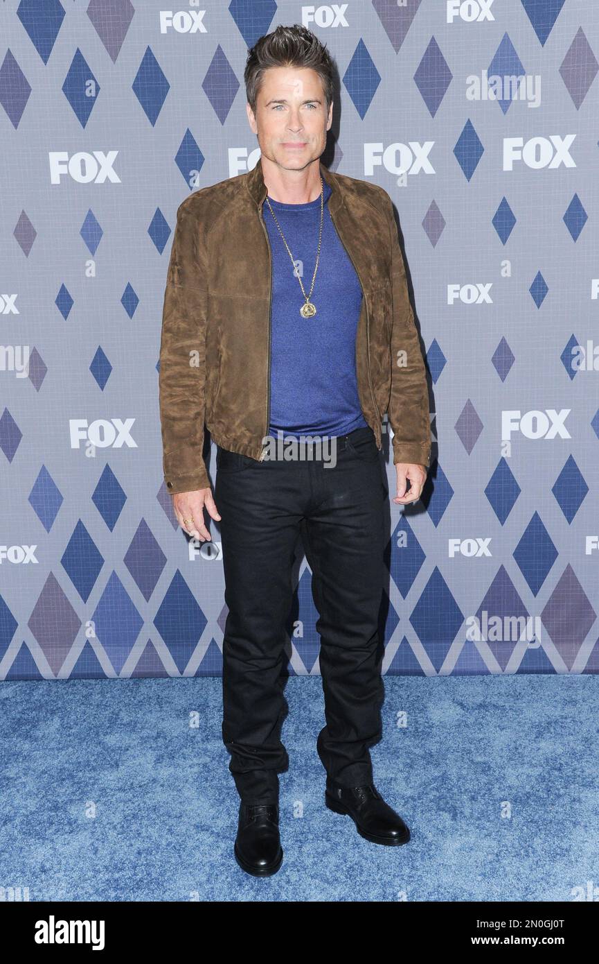 Actor Rob Lowe attends the FOX All-Star Party at the Fox Winter TCA on ...