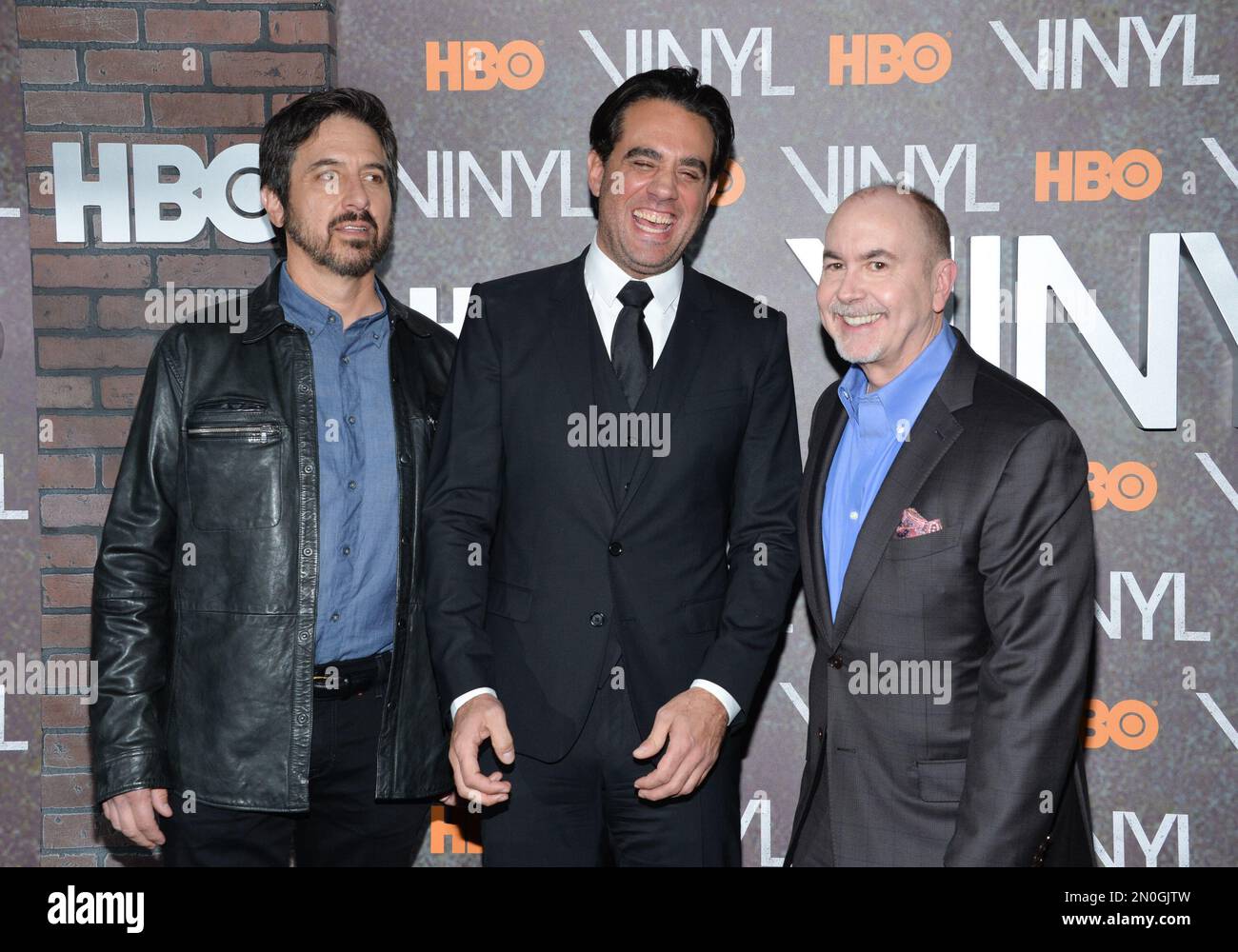 Actor Ray Romano, left, actor Bobby Cannavale and Executive producer ...
