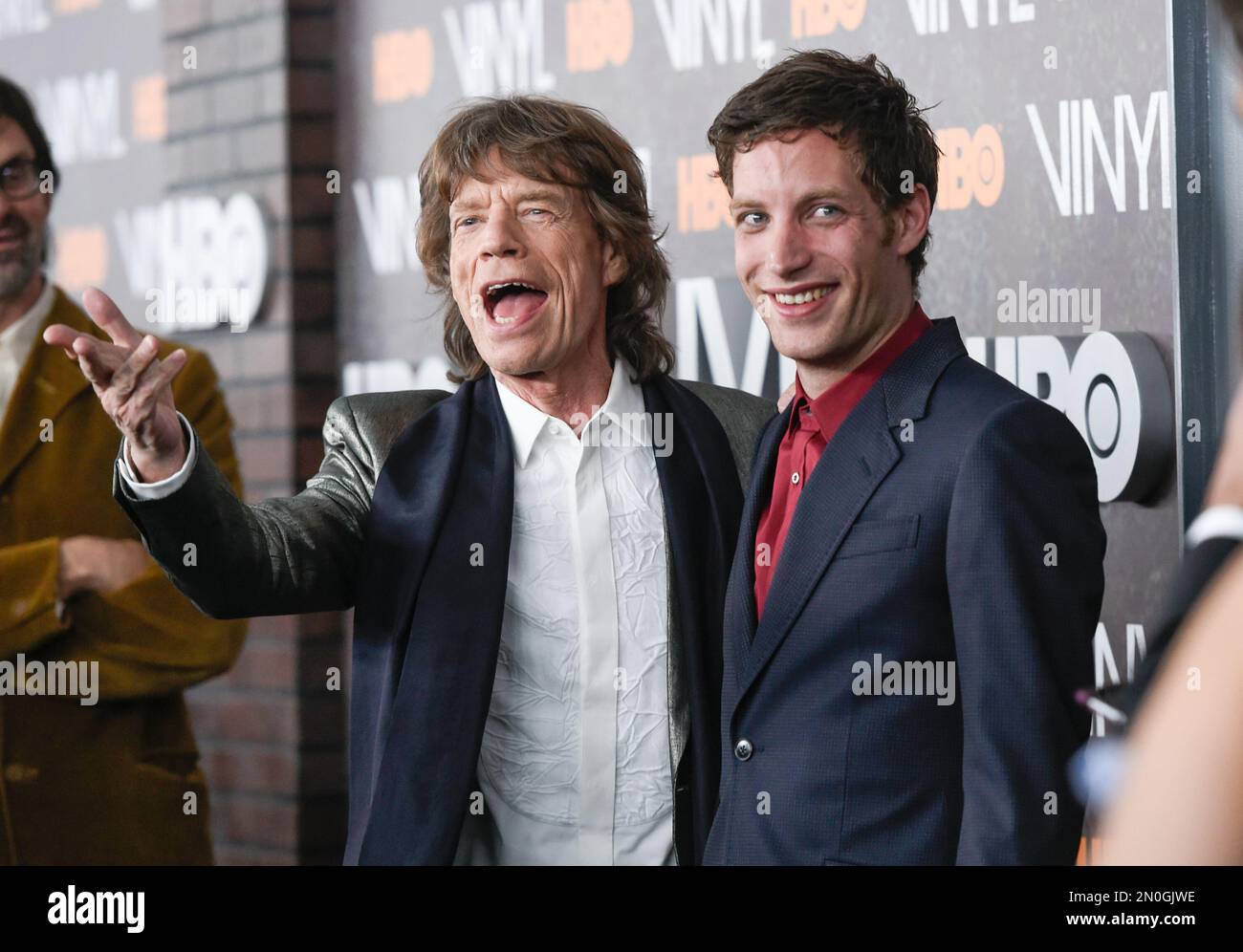 Executive producer Mick Jagger and his son, actor James Jagger, attend ...