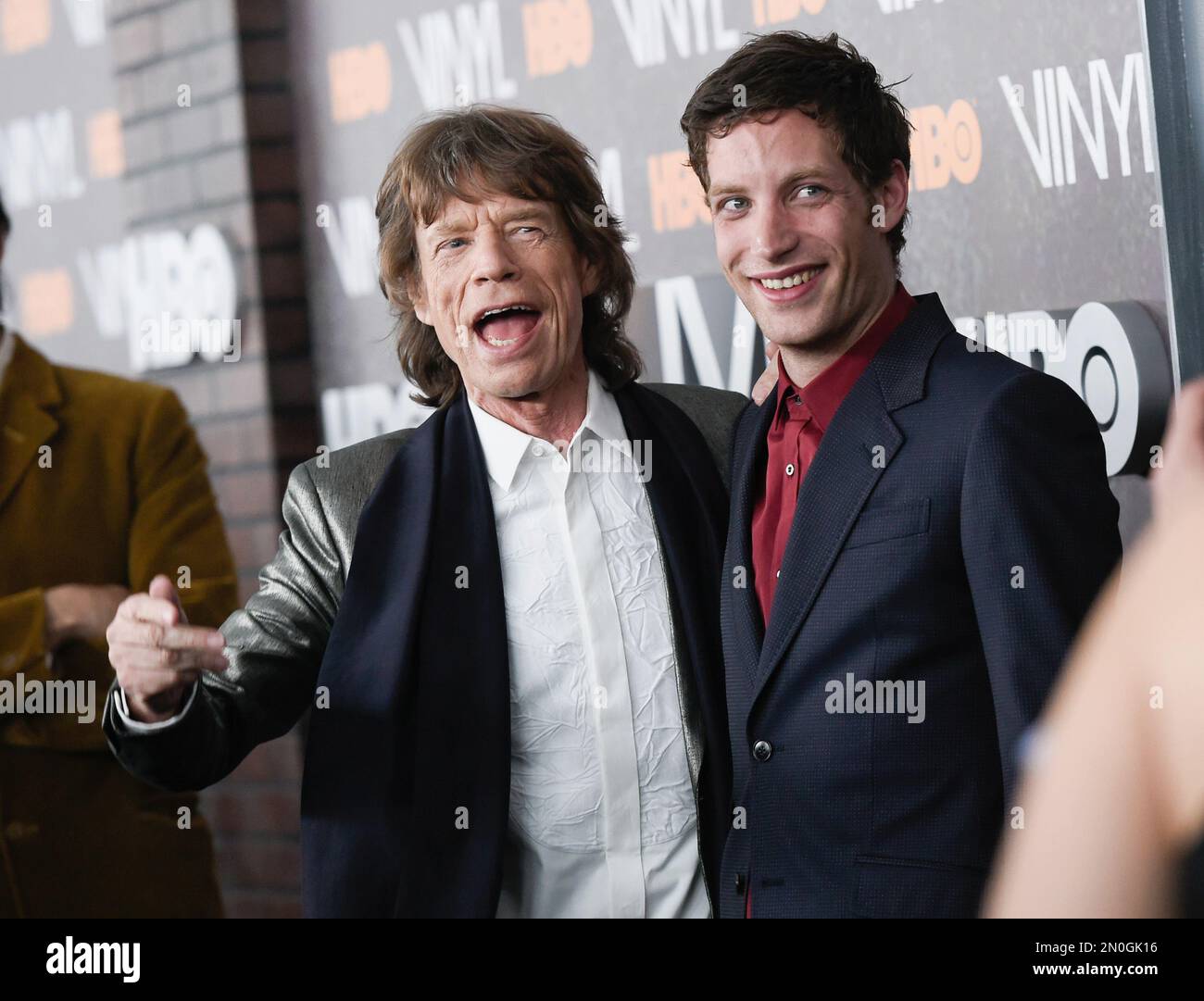 Executive producer Mick Jagger and his son, actor James Jagger, attend ...