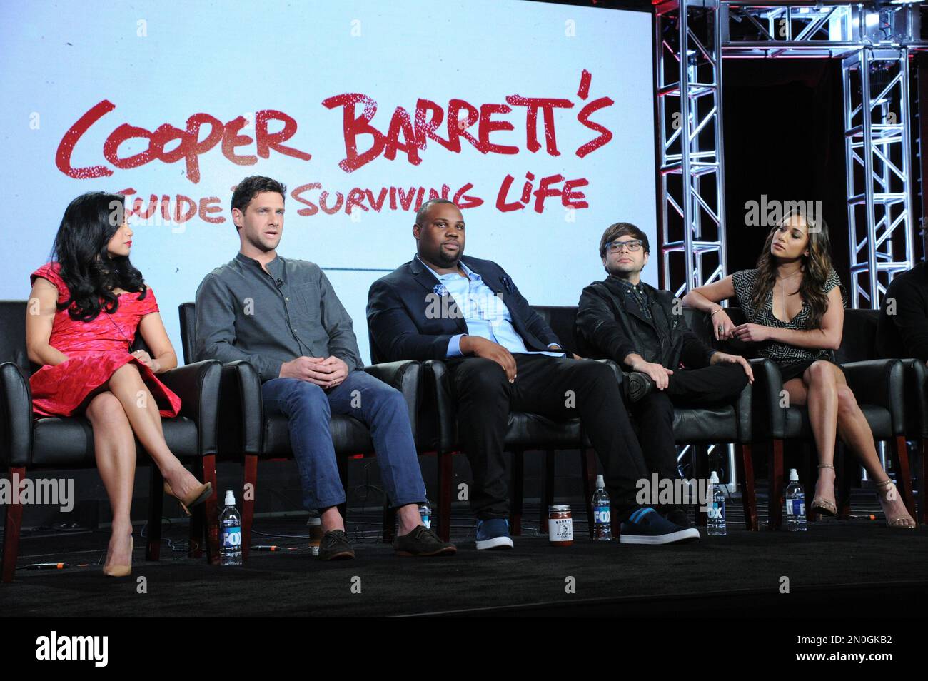 Liza Lapira, from left, Justin Bartha, James Earl, Charlie Saxton and ...