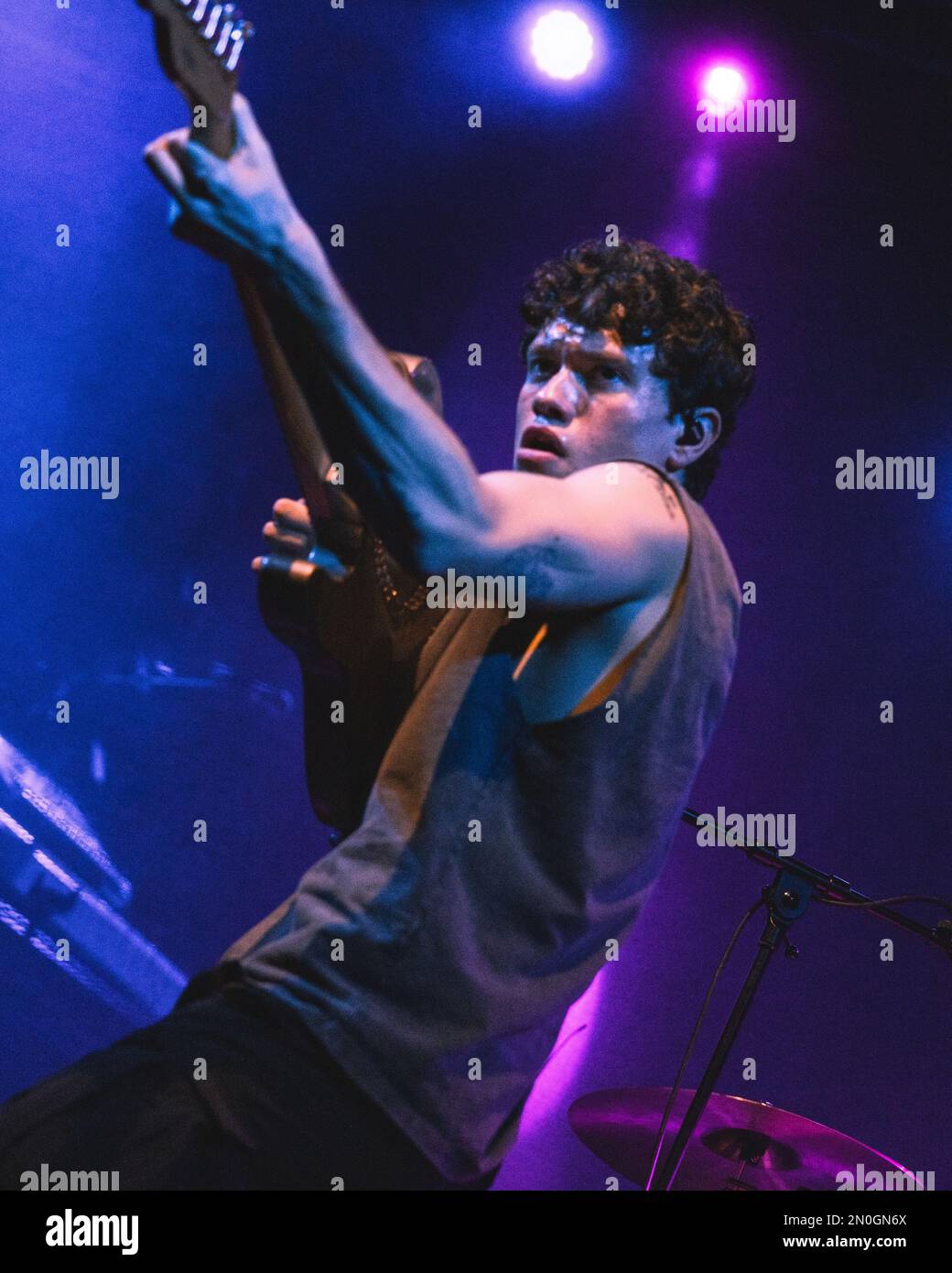 Milan, Italy, 01st Feb 2023. British indie rock band STONE performs as ...