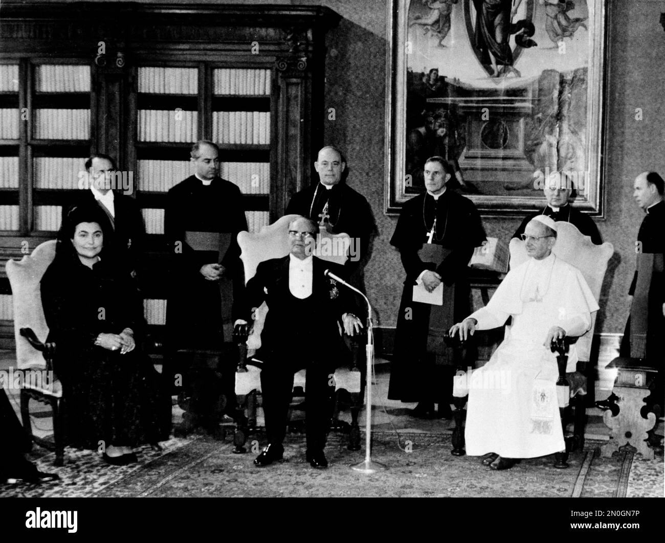 Pope Paul VI received audience of Yugoslavian President Josip Broz Tito ...