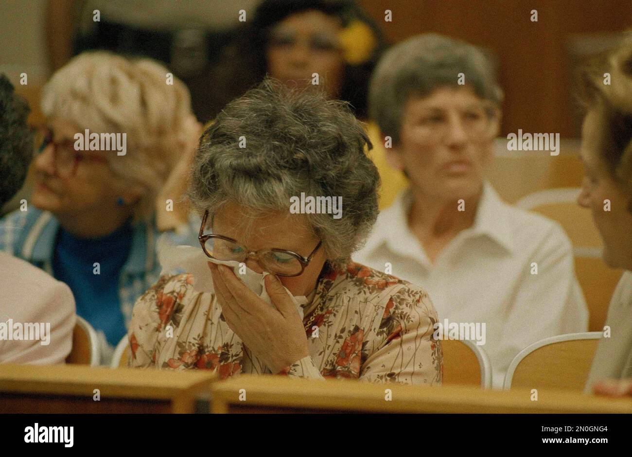 Sophia Livaditis, mother of 23-year-old Steven Livaditis, reacts in a ...