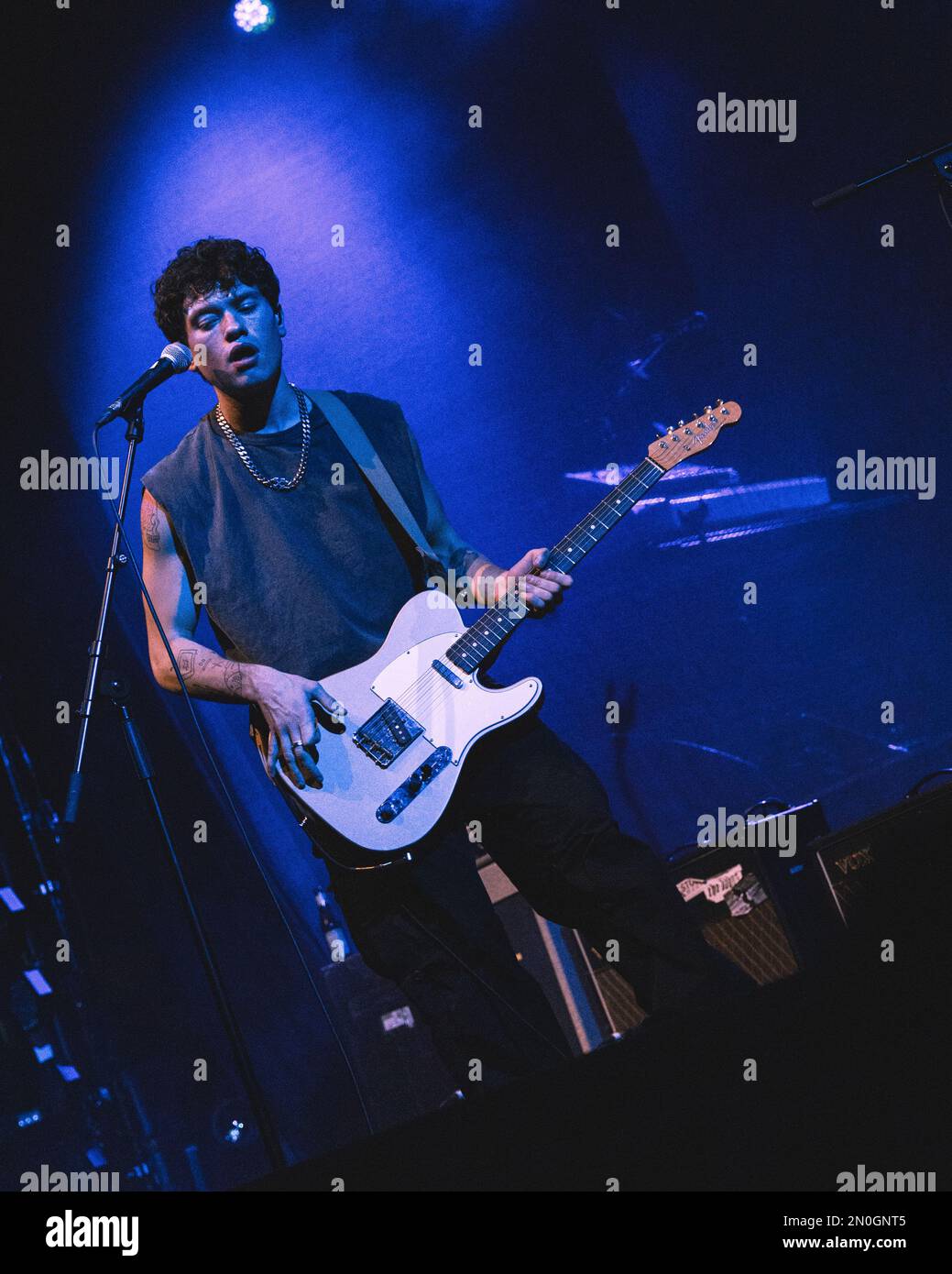 Milan, Italy, 01st Feb 2023. British indie rock band STONE performs as ...