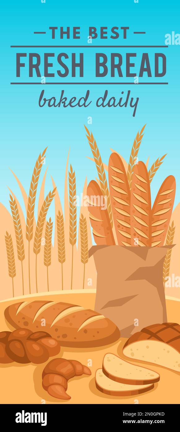 Bakery poster design hi-res stock photography and images - Alamy