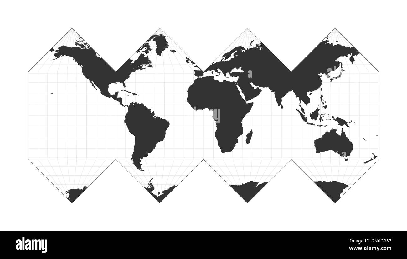 Map Of The World Healpix Projection Globe With Latitude And Longitude Net World Map On