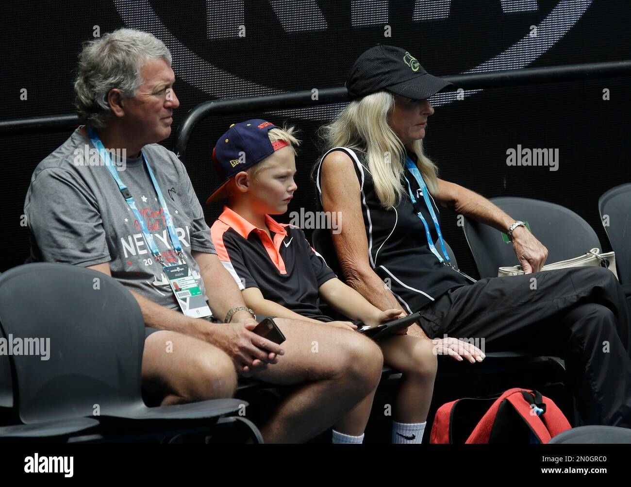 Parents of Australia's Lleyton Hewitt, father Glynn and mother Cherilyn ...