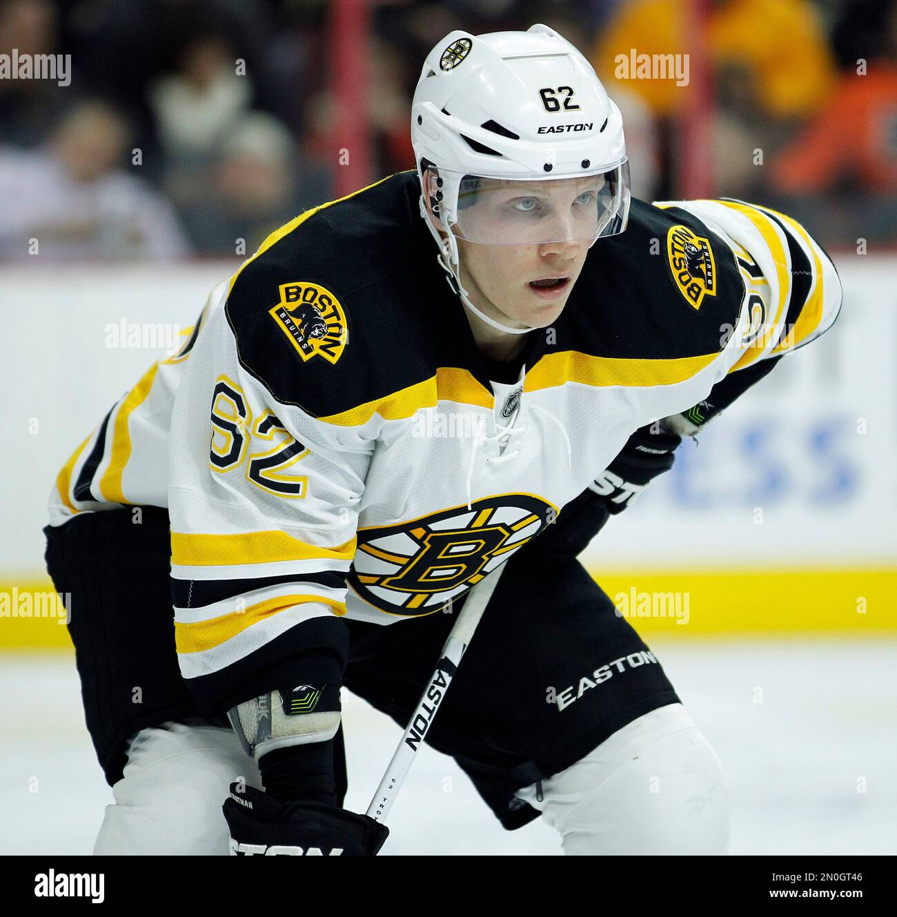 Boston Bruins' Zach Trotman during an NHL hockey game against the ...