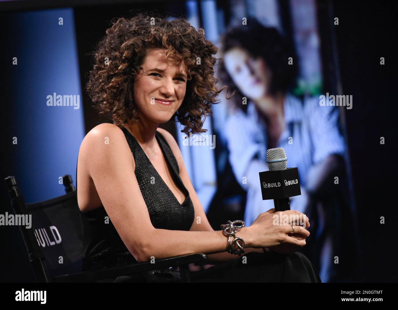 French jazz singer Cyrille Aimée participates in AOL's BUILD Speaker ...