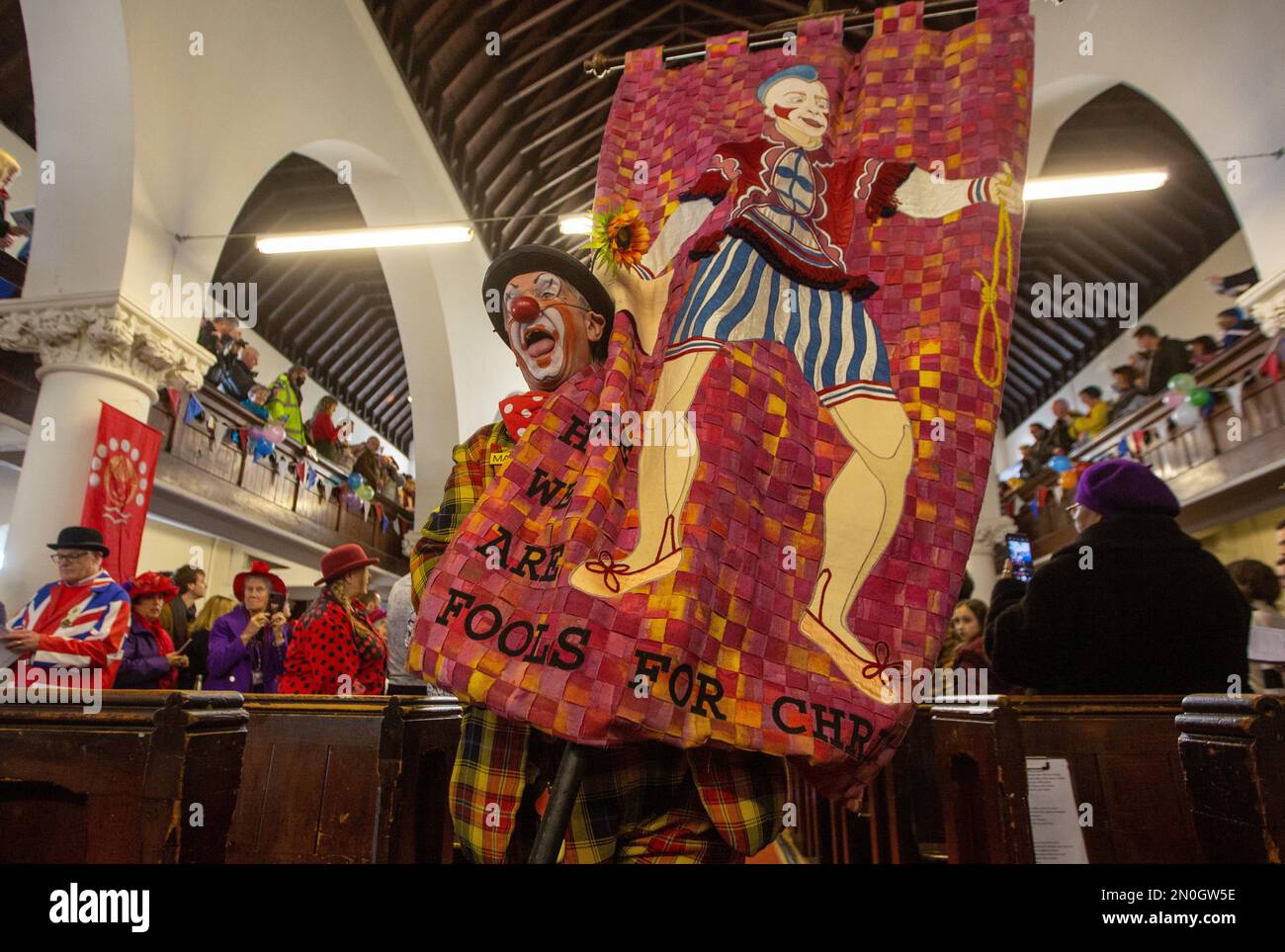London, England, UK. 5th Feb, 2023. Clowns take part in the 73rd annual ...