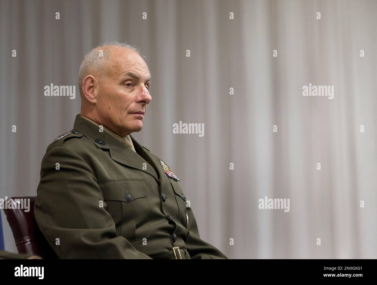 Outgoing Commander of the U.S. Southern Command, Marine Corps Gen. John ...