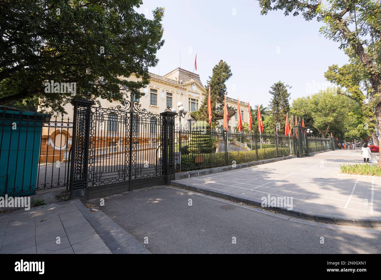 Hanoi, Vietnam, January 2023. exterior view Government Guest House ...