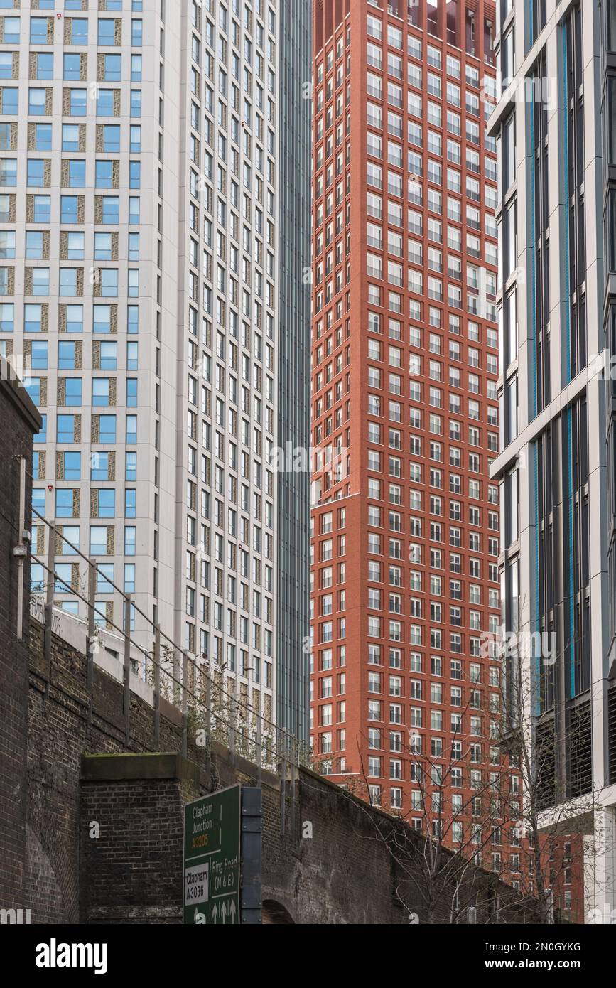 High rise buildings in Vauxhall, South London Stock Photo - Alamy