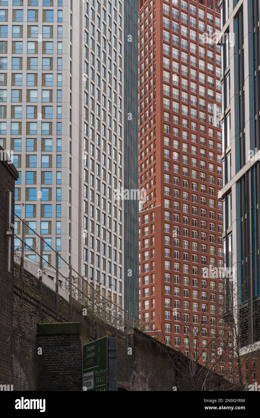 High rise buildings in Vauxhall, South London Stock Photo - Alamy
