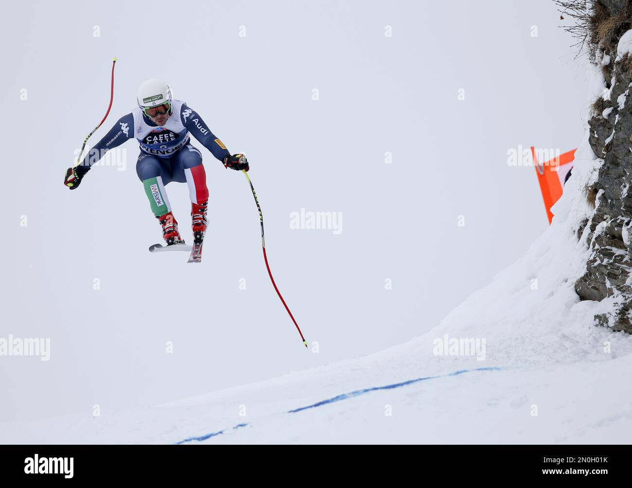 Italy's Peter Fill speeds down the course during a men's World Cup ...