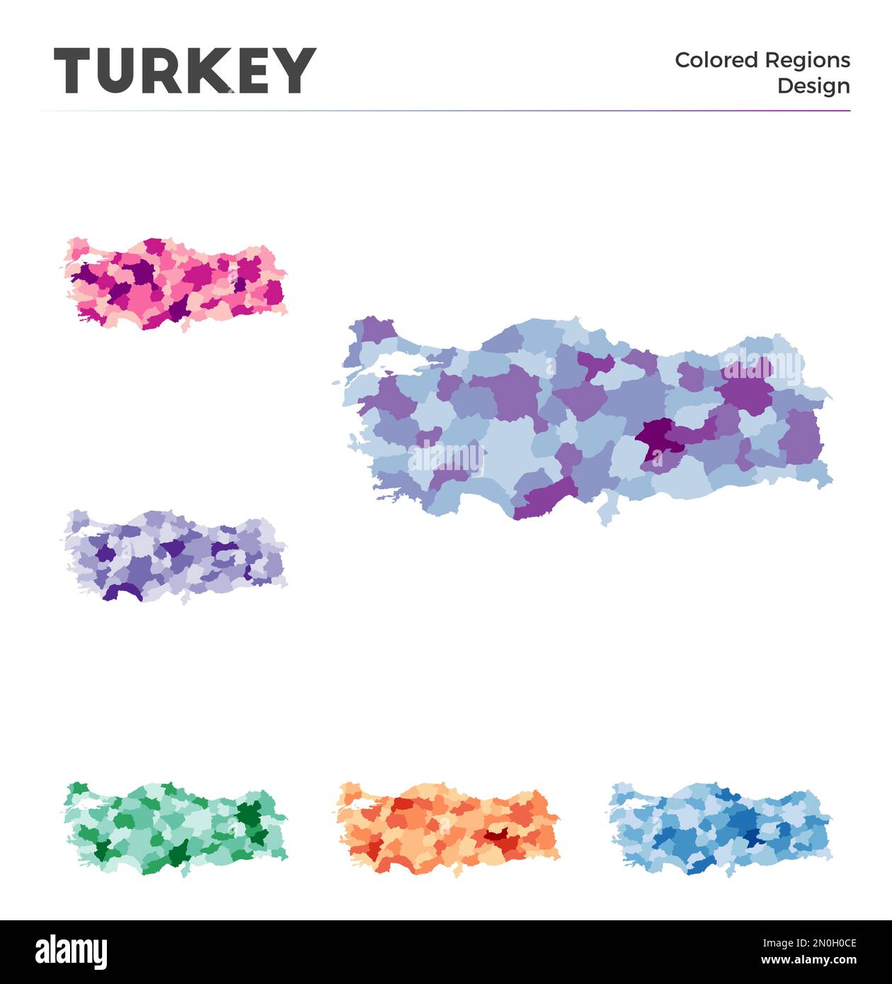 Turkey map collection. Borders of Turkey for your infographic. Colored ...