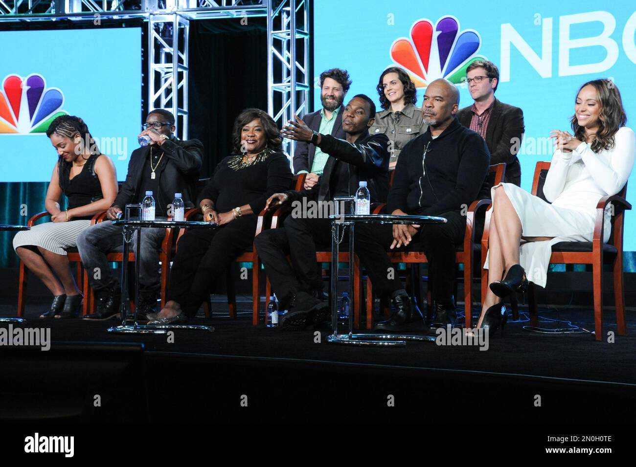 Tiffany Haddish, from left, Lil Rel Howery, Loretta Devine, Jerrod ...