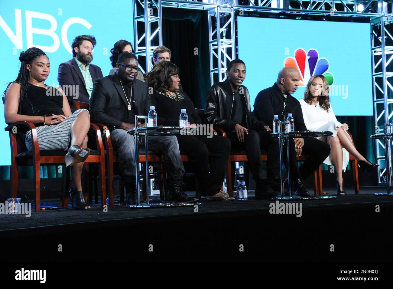 Tiffany Haddish, from left, Lil Rel Howery, Loretta Devine, Jerrod ...