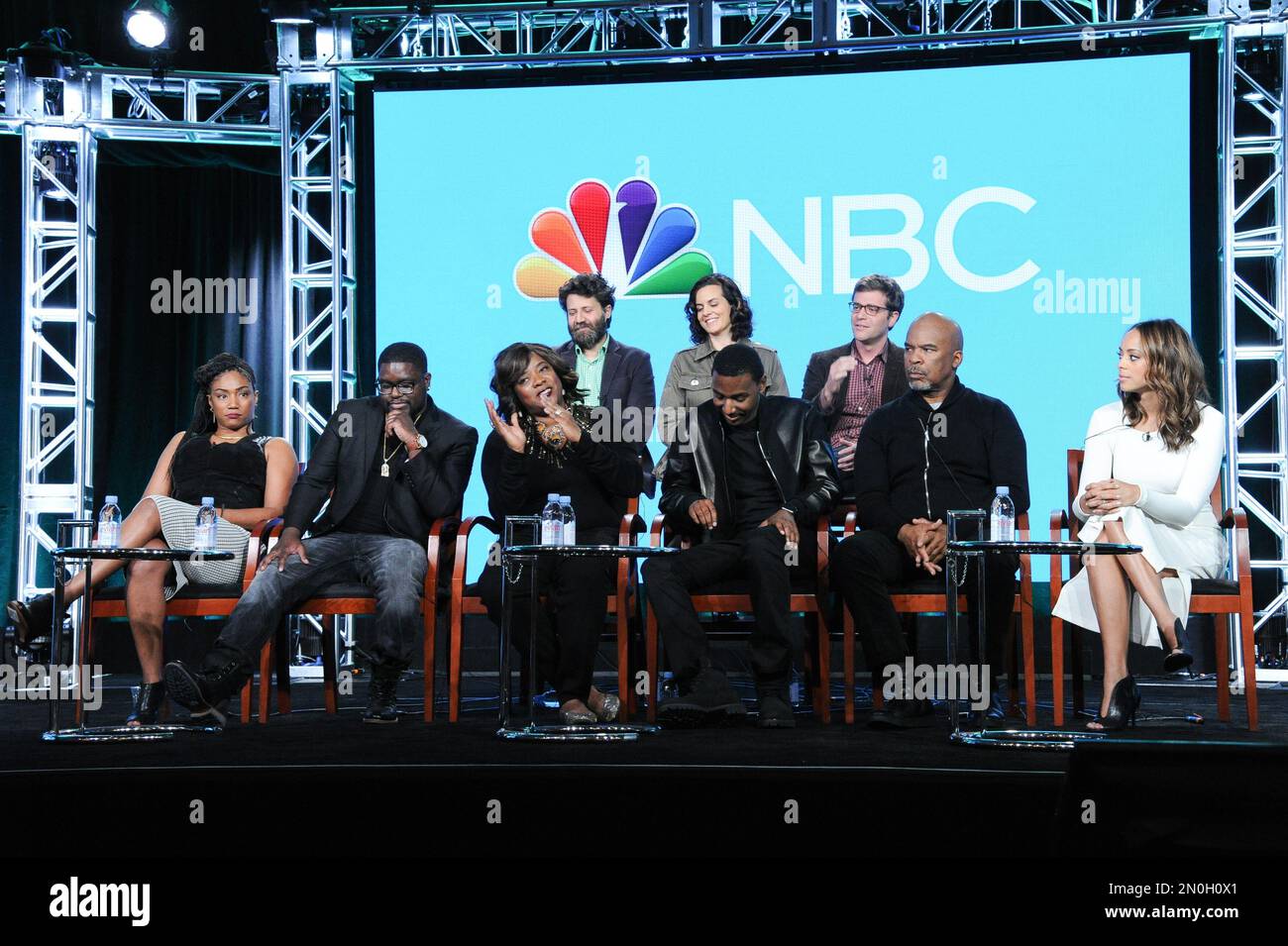 Tiffany Haddish, from left, Lil Rel Howery, Loretta Devine, Jerrod ...