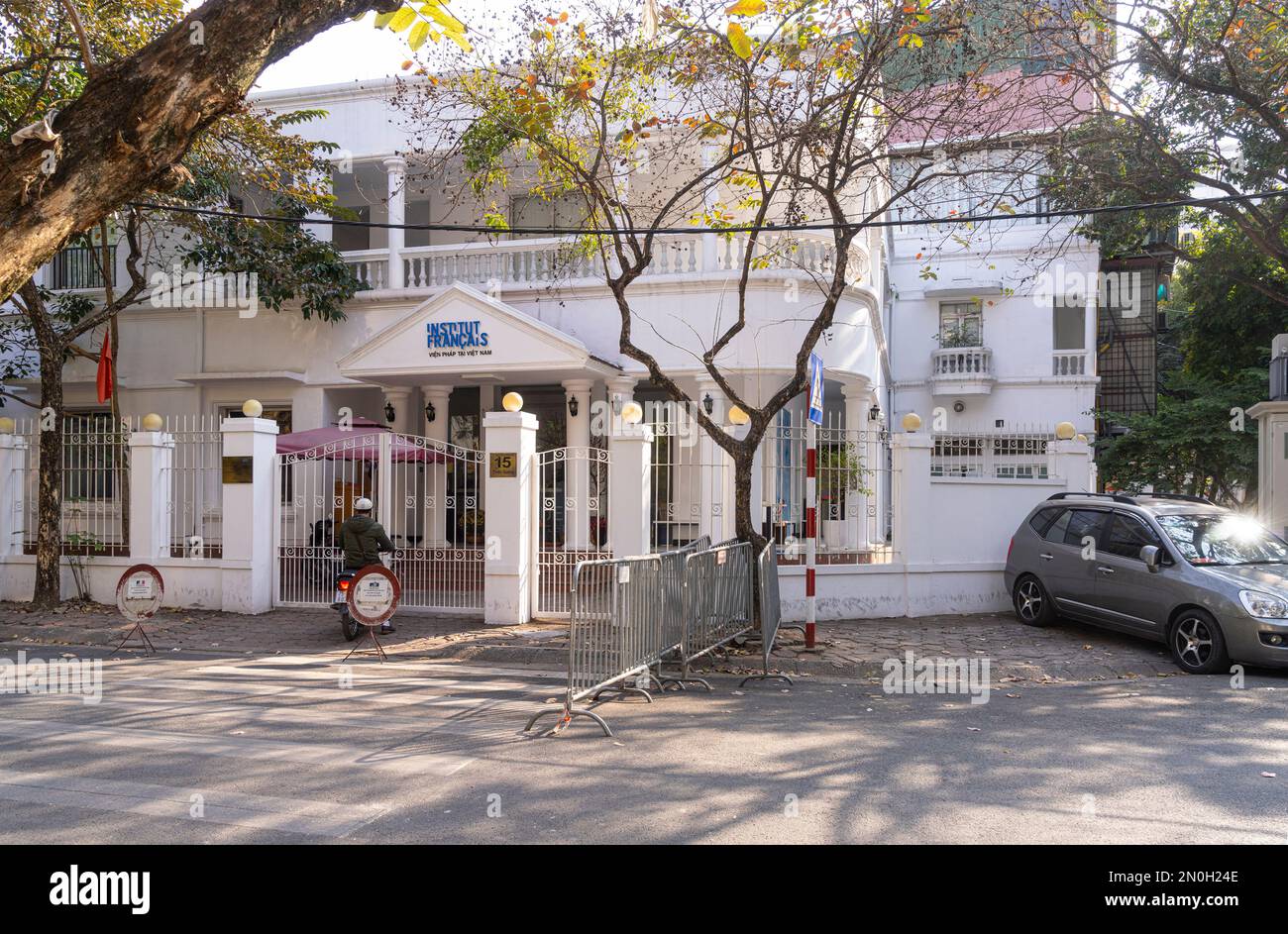 hanoi, Vietnam. January 2023. exterior view of the Institut Francais de ...
