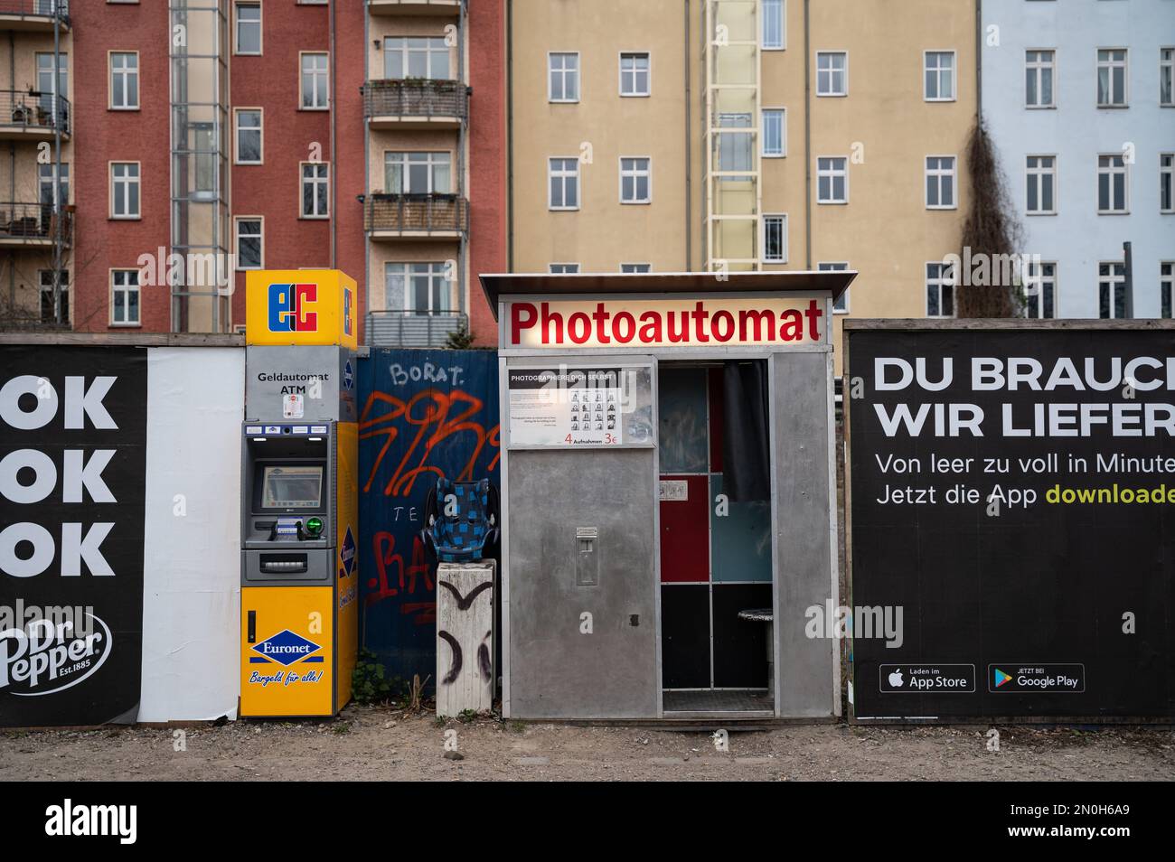 30.03.2022, Berlin, Germany, Europe - Photo booth for passport ...