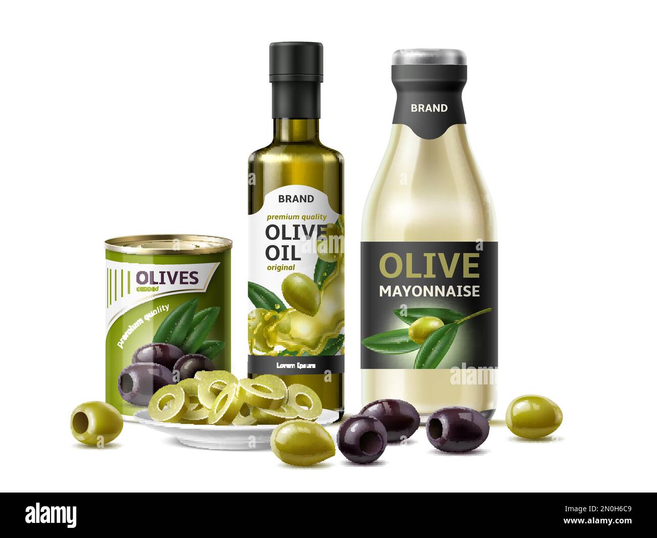 Mayonnaise bottles Stock Vector Images - Alamy