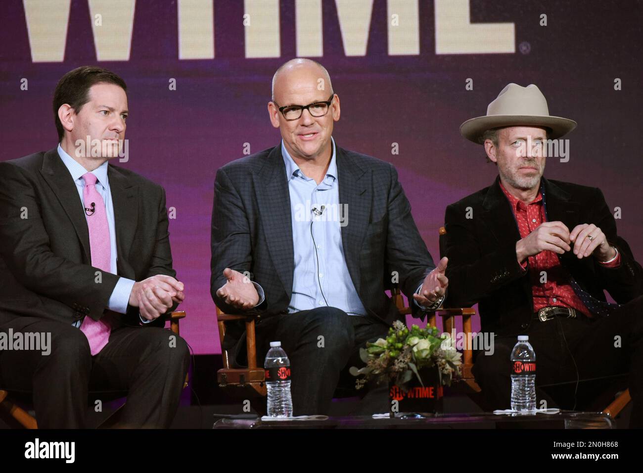 Executive producers Mark Halperin, from left, John Heilemann and Mark ...