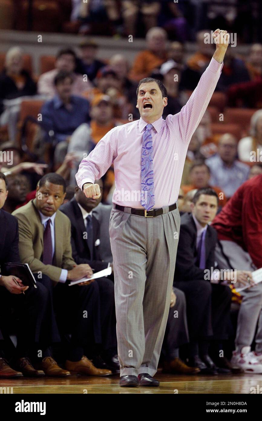 Iowa State coach Steve Prohm signals to his team during the first half ...