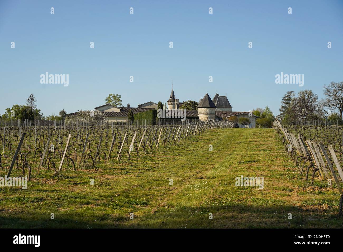 Wine Estate Chateau Carignan, castle, Carignan de Bordeaux, France ...