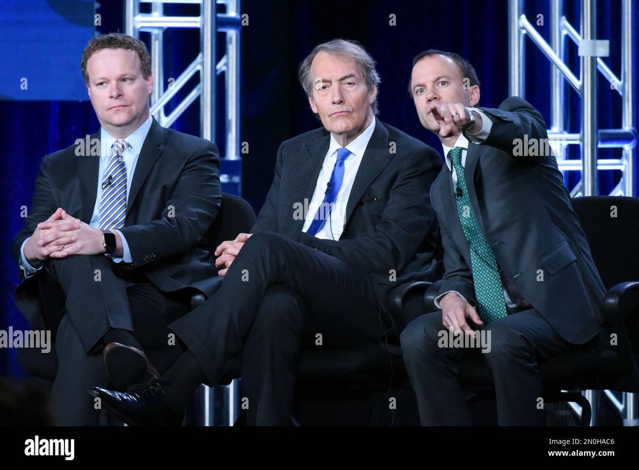 Vice President of Programming, CBS News, Chris Licht, from left, host ...