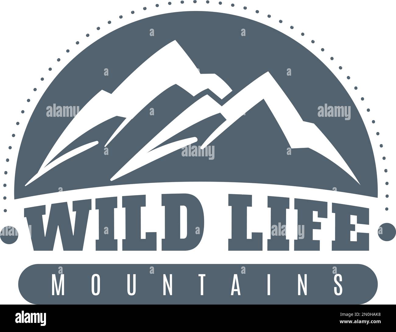 Wild life mountain emblem. Alpine club logo Stock Vector Image & Art ...
