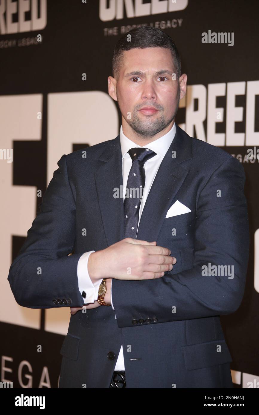 Tony Bellew poses for photographers upon arrival at the premiere of the ...