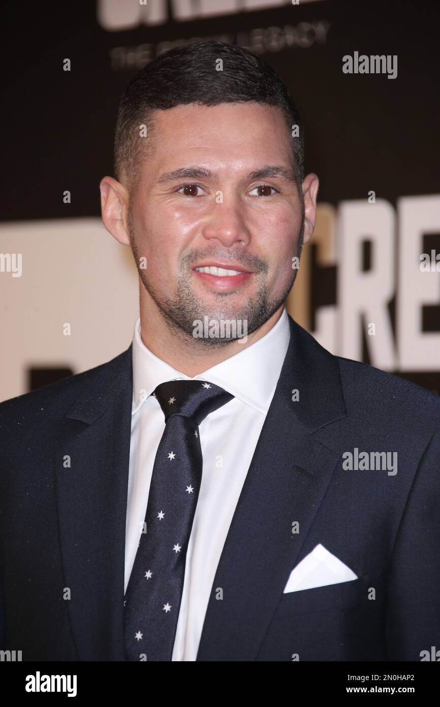 Tony Bellew poses for photographers upon arrival at the premiere of the ...