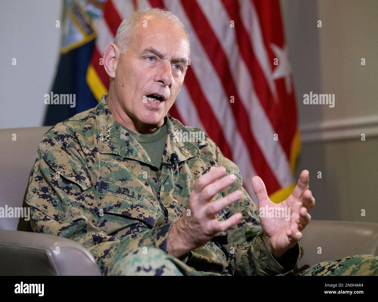 Marine Corps Gen. John F. Kelly, Commander of the U.S. Southern Command ...
