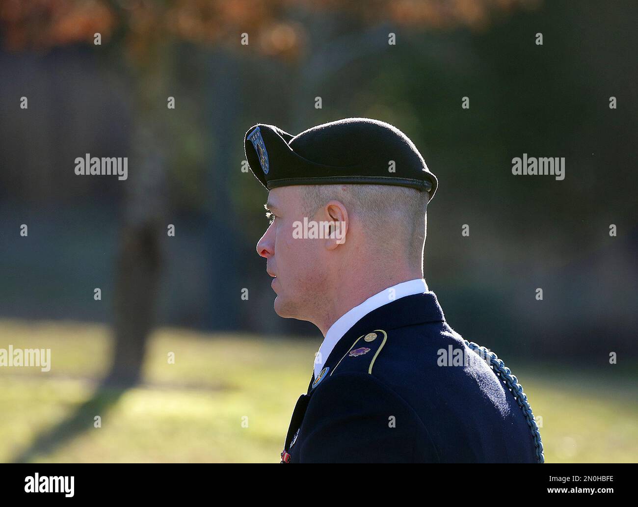 Army Sgt. Bowe Bergdahl arrives for a pretrial hearing at Fort Bragg, N ...