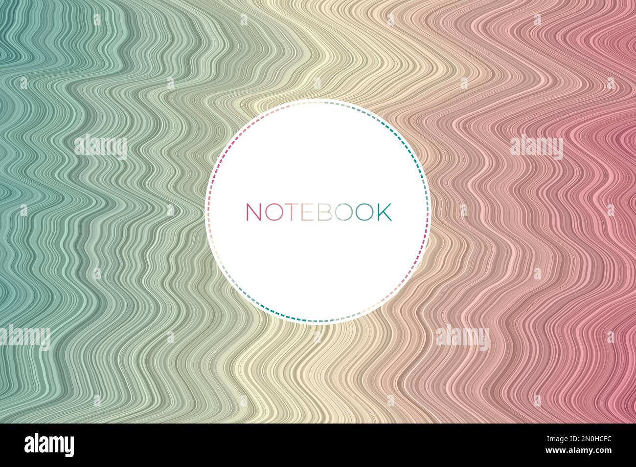 Artistic banner design. Abstract digital art in teal rose colors ...