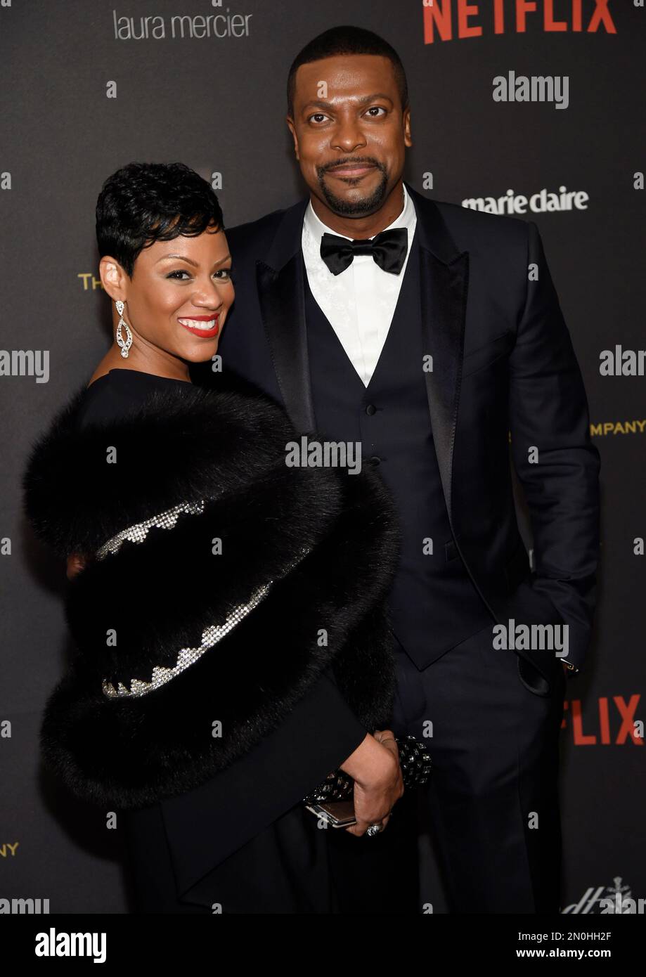 Chris Tucker, right, and Jarneen Chaney Brown arrive at The Weinstein ...